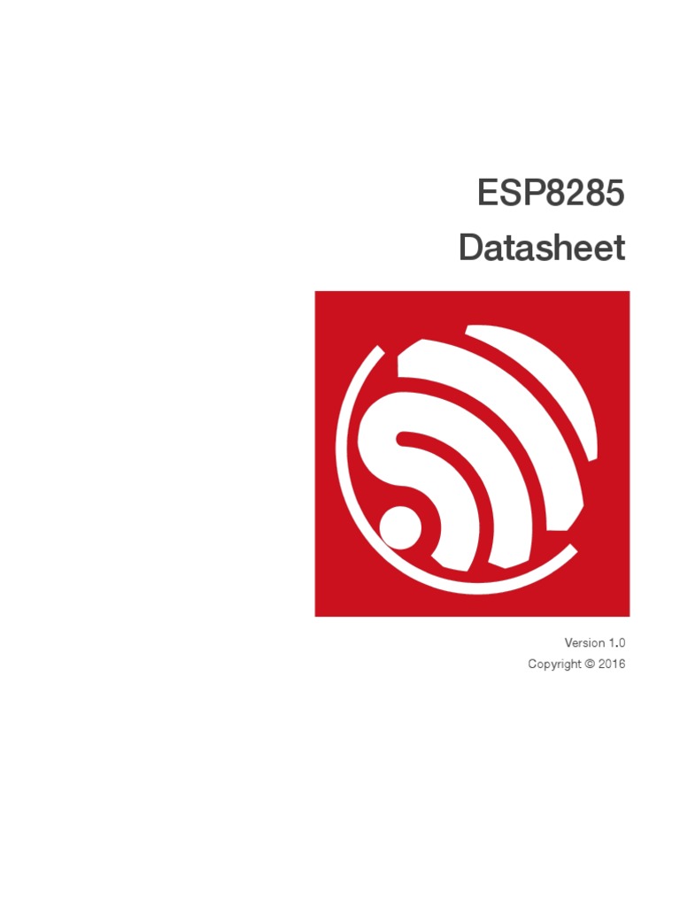 0a-Esp8285 Datasheet en 0 | PDF | Microcontroller | Analog To Digital ...