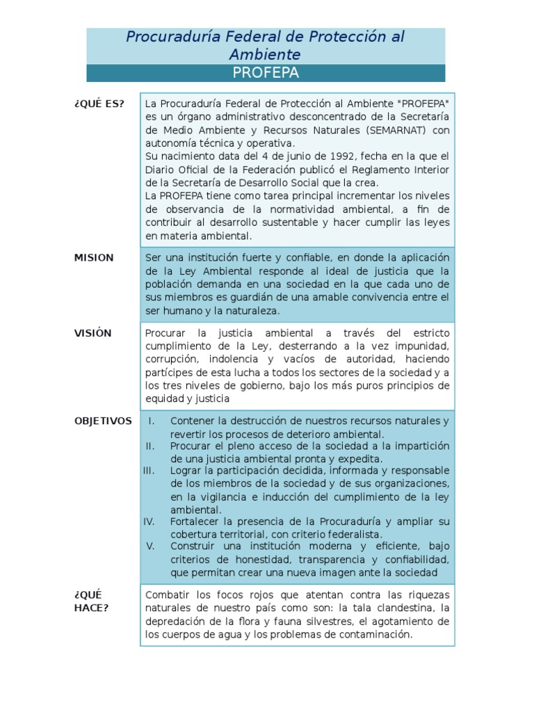 Profepa | PDF | Federación | Justicia