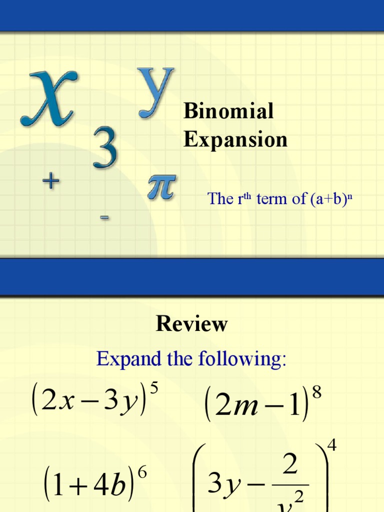 Binomial Expansion Techniques | PDF | Science & Mathematics