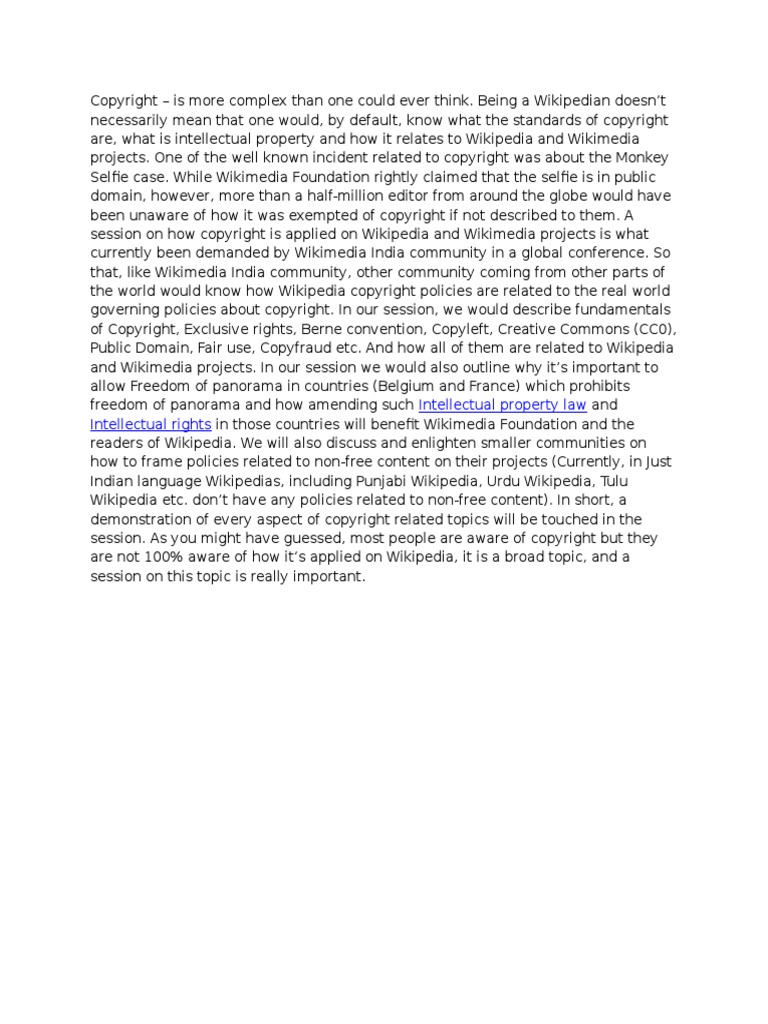 Understanding Copyright on Wikipedia | PDF