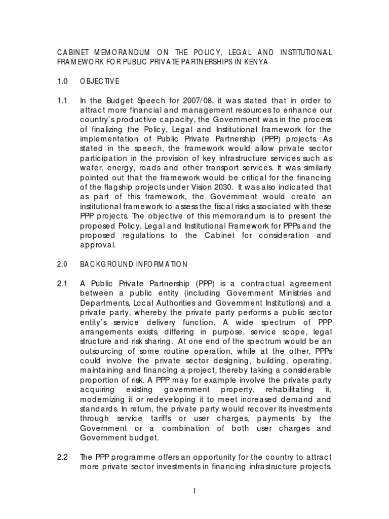 PPP Cabinet Memo of 23 April 2008 PDF | Download Free PDF | Public ...