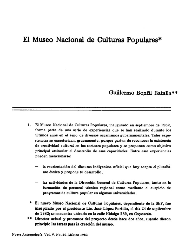 Bonfil Batalla PDF | PDF