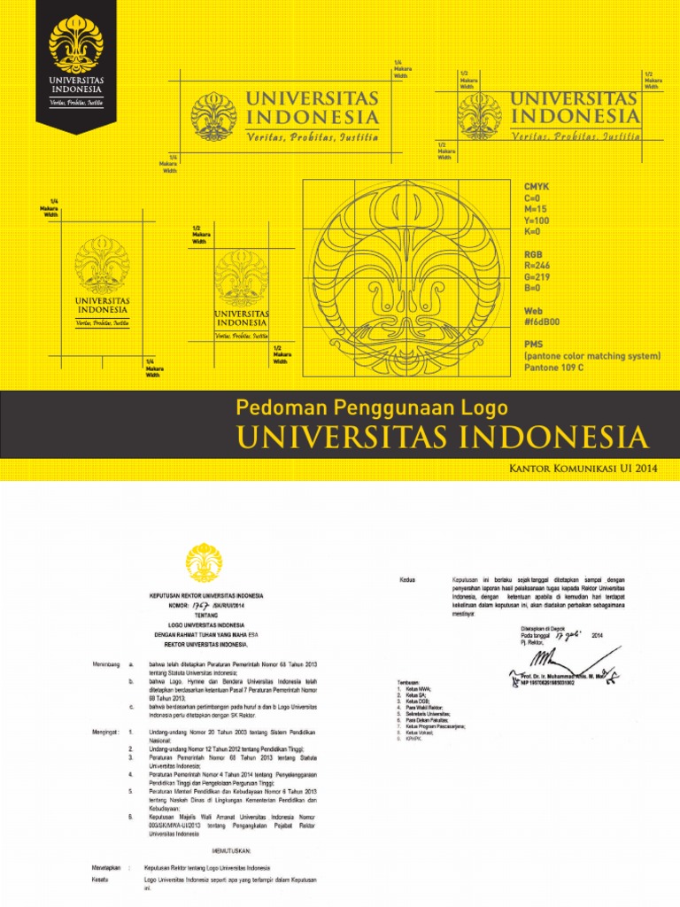 Panduan Logo UI PDF | PDF