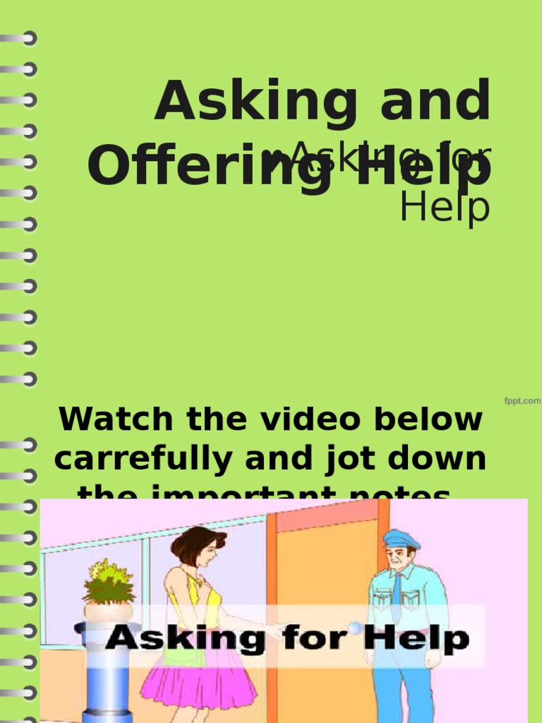 Materi-Asking For Help | PDF
