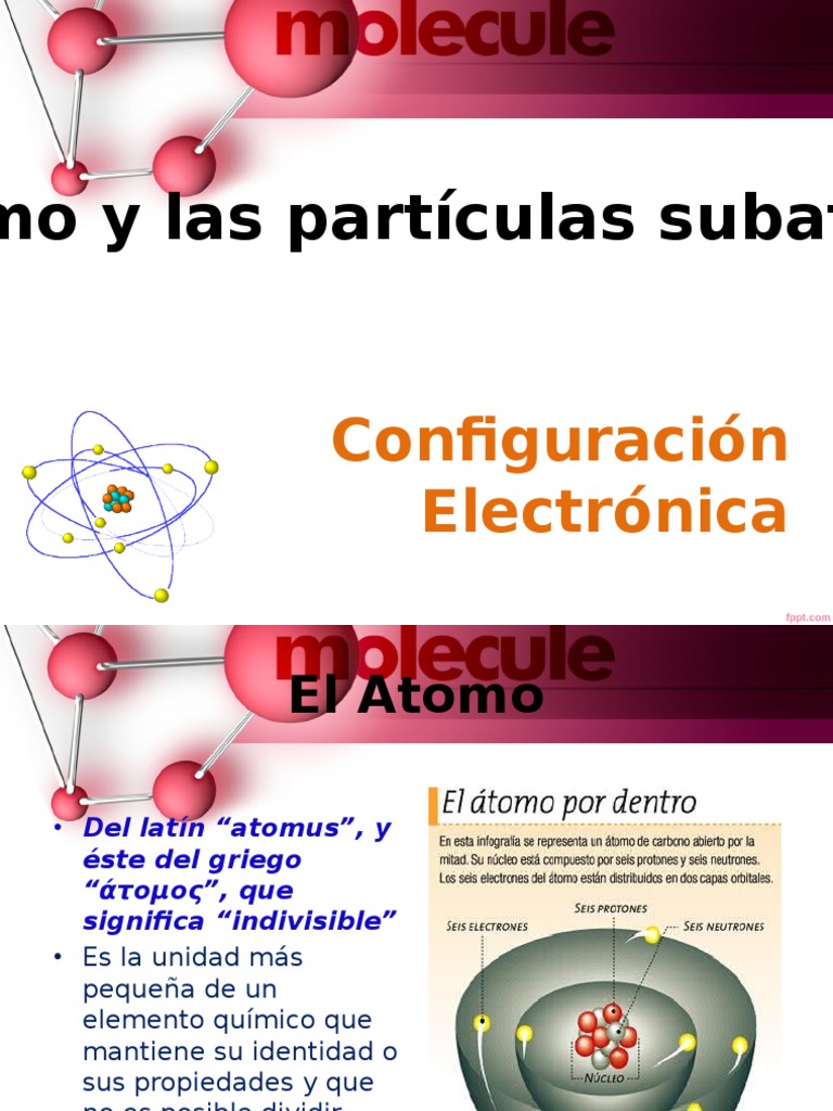 2 El Atomo-Subparticulas y Configuracion Electronica | PDF | Isótopo ...