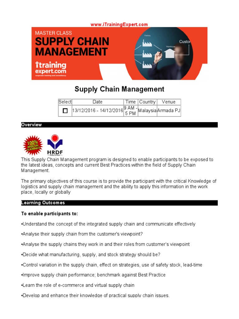 Supply Chain Management.pdf | Supply Chain Management | Supply Chain