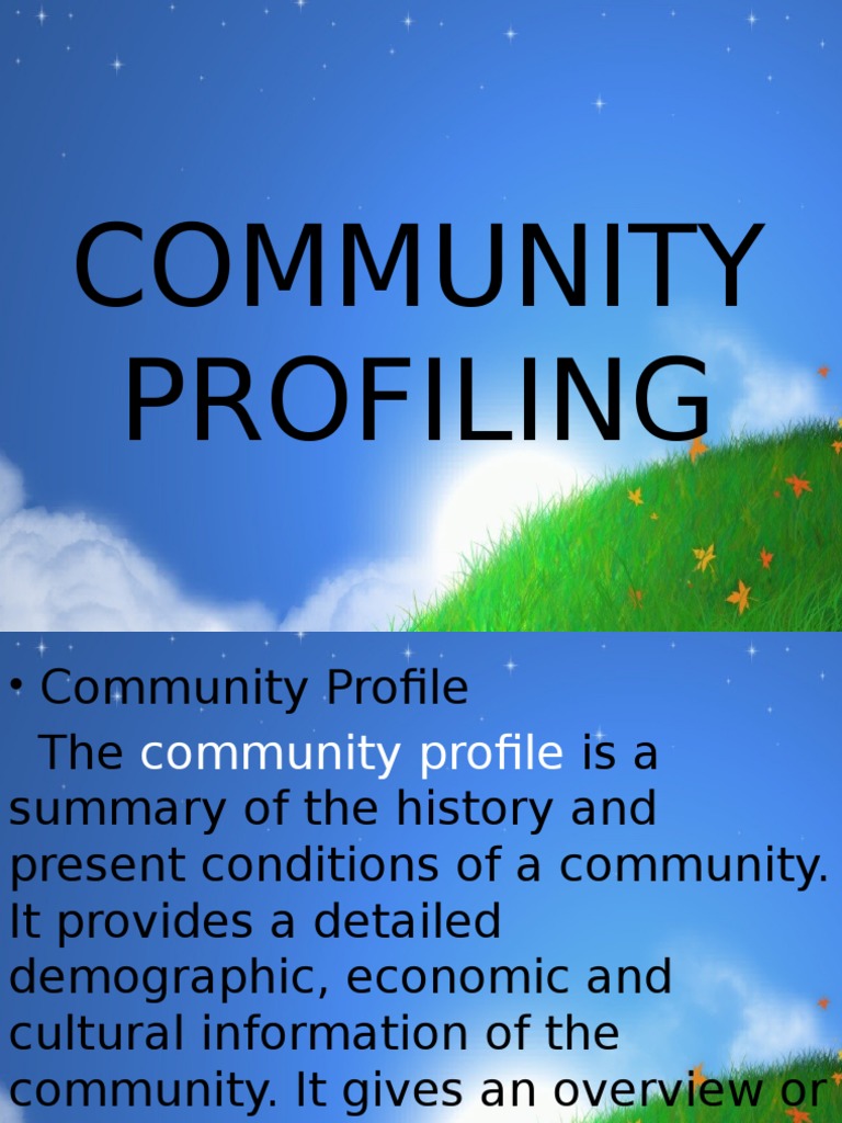 Filipino History 05 Community Profiling | PDF | Demography | Map
