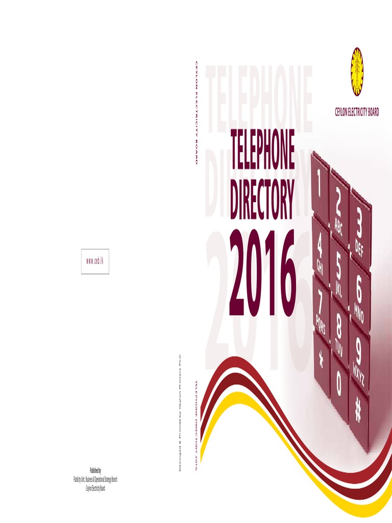 CEB Telephone Directory 2016 PDF | PDF | Engineering | Economies