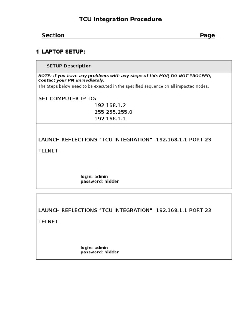 Tcu Integration | PDF | File Transfer Protocol | Telecommunications