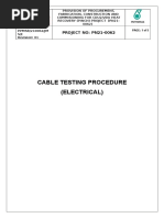 General Sheath Test Procedure HV Cable | PDF | Direct Current | Switch