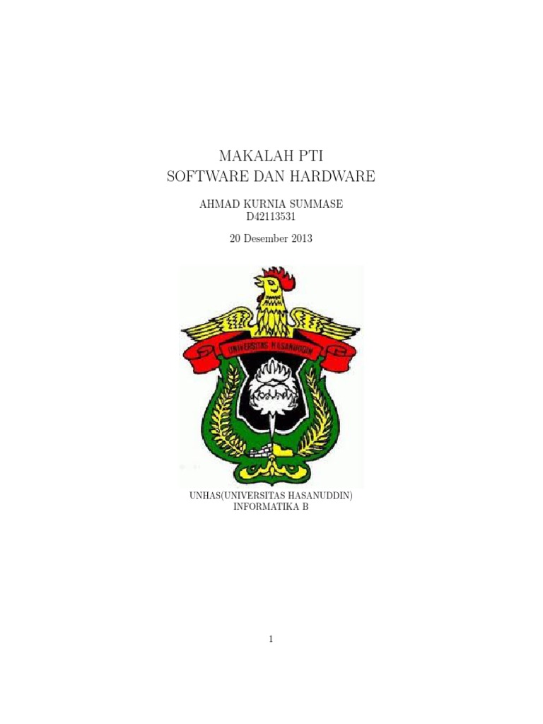 Makalah Sofware Dan Hardware | PDF