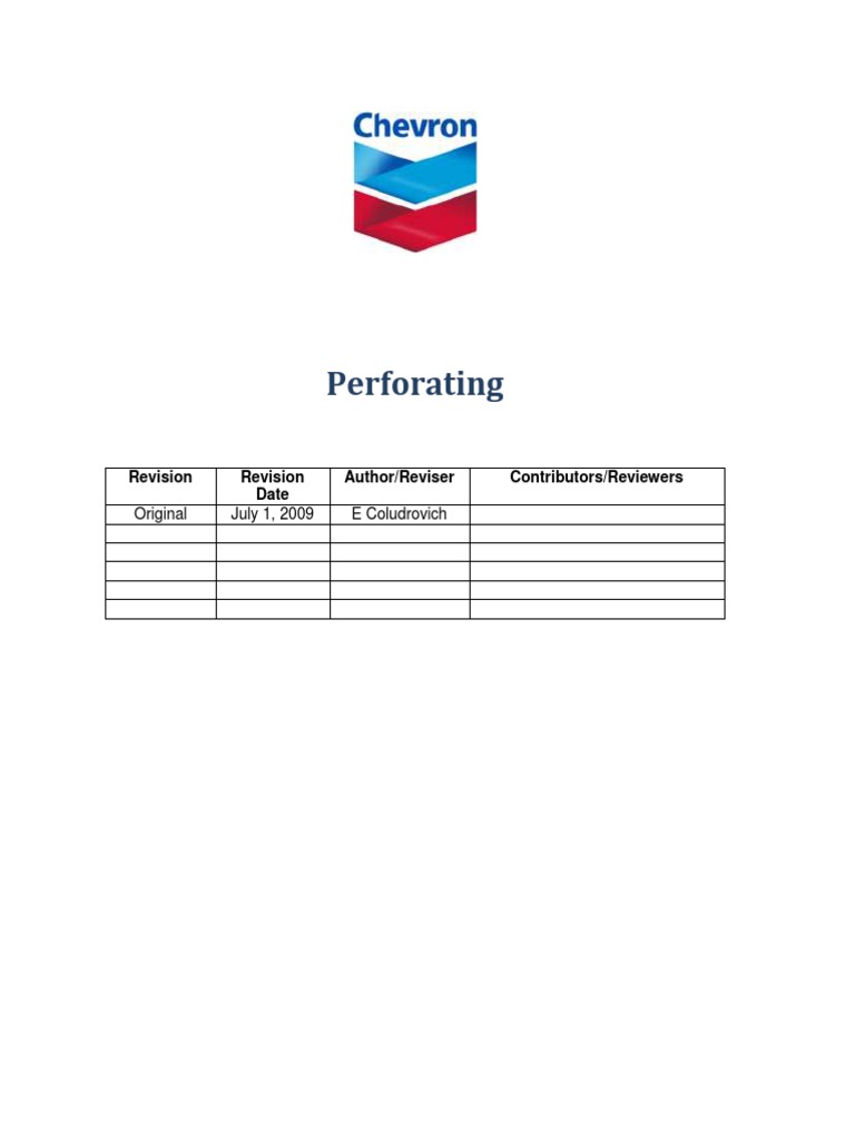Perforating 20090717 PDF | PDF | Oil Well | Casing (Borehole)