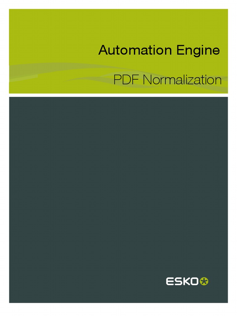 PDF Normalization in Automation Engine | PDF | Portable Document Format ...