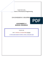 Engineering Drawing Assignment 1 | PDF | Technology & Engineering