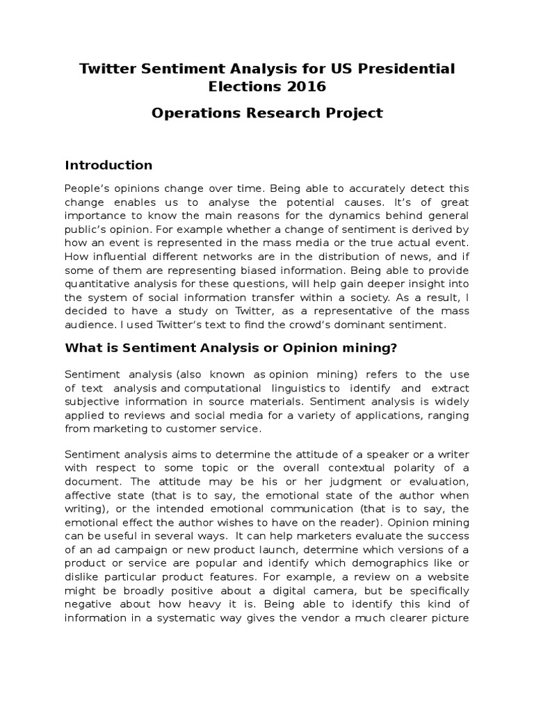 Sentiment Analysis Report | PDF | Semiotics | Psychological Concepts