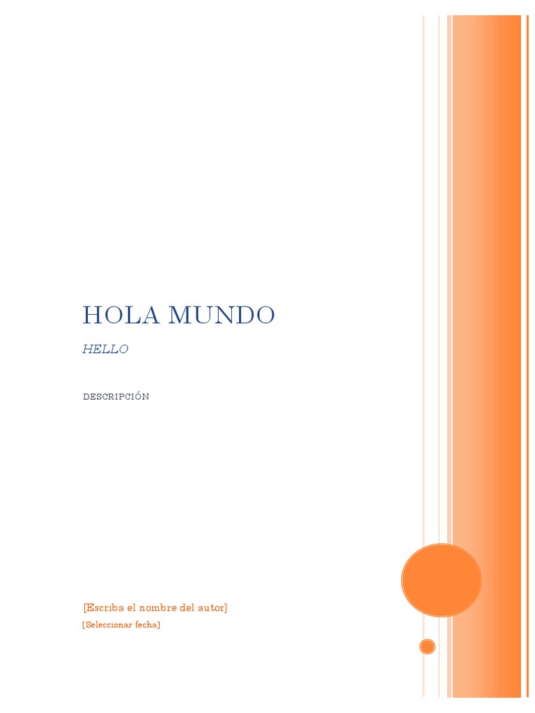 Hola Mundo | PDF | Informática | Software