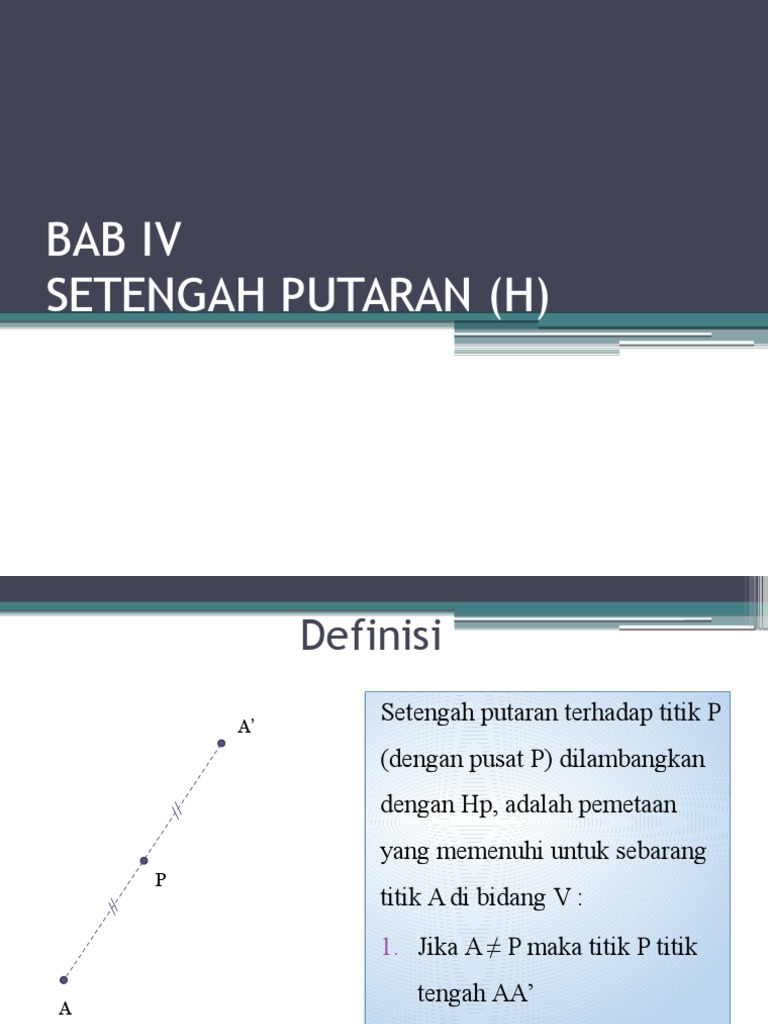 Teorema dan Rumus Setengah Putaran Matematis | PDF