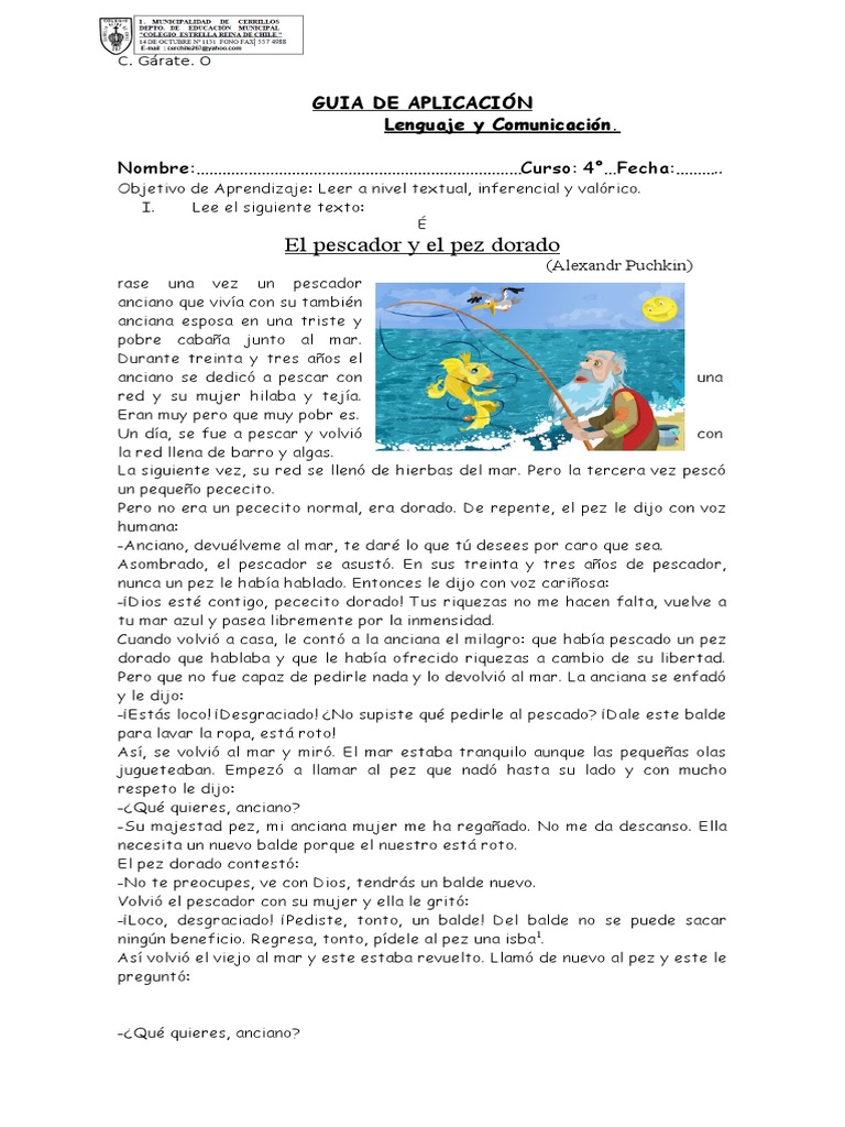 El Pescador y El Pez Dorado | PDF | Entretenimiento (general)