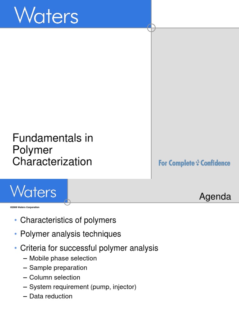 Fundamentals in Polymer Characterization | PDF | Polymer Chemistry ...