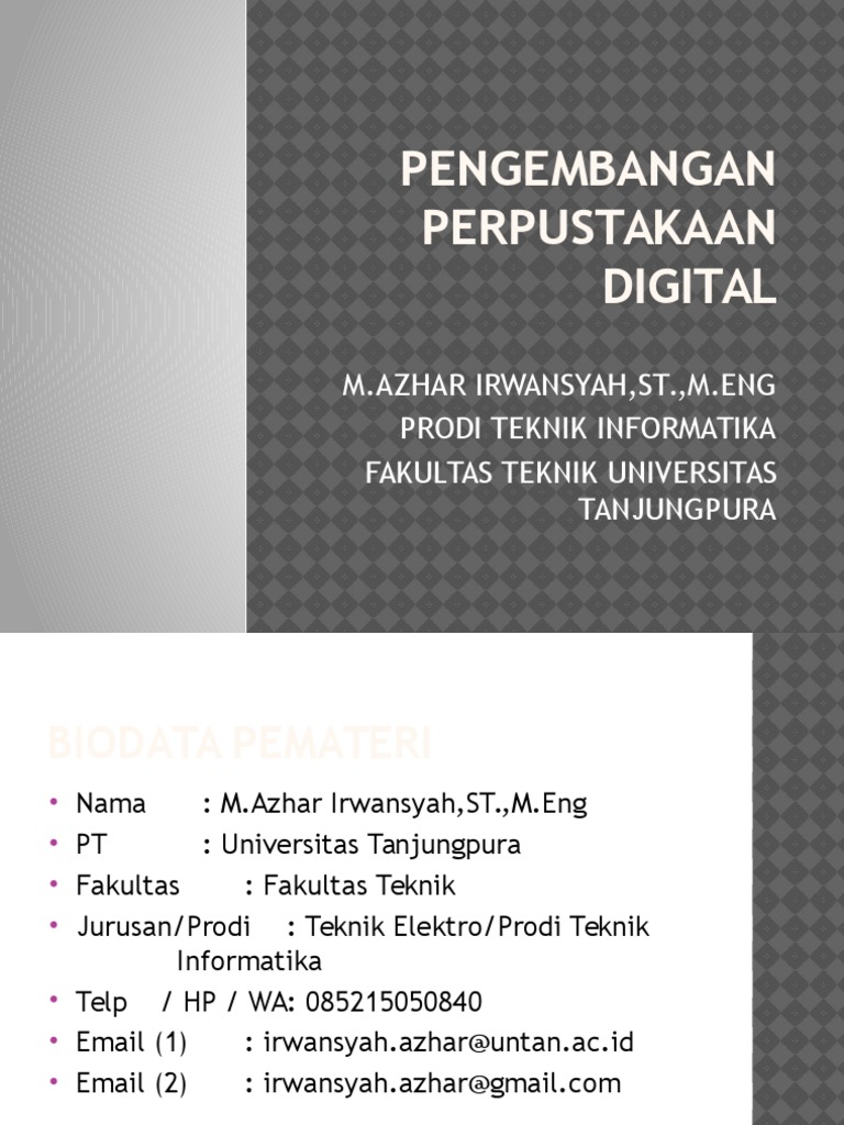 Pengembangan Perpustakaan Digital | PDF