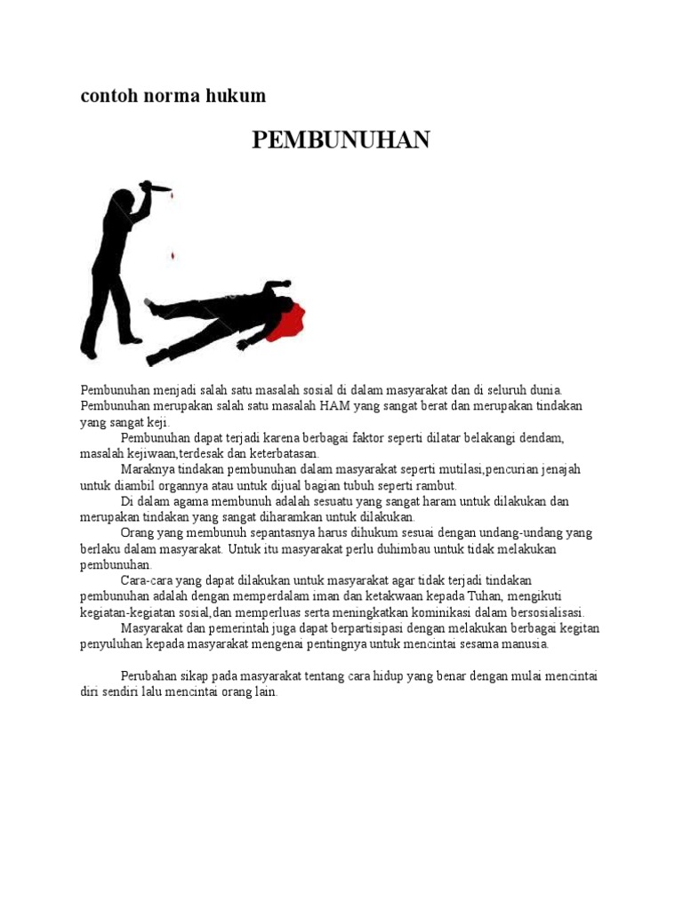Contoh Norma Hukum | PDF