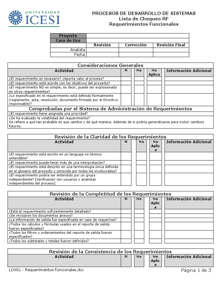 Requerimientos Funcionales | PDF | Software | Ingeniería de software