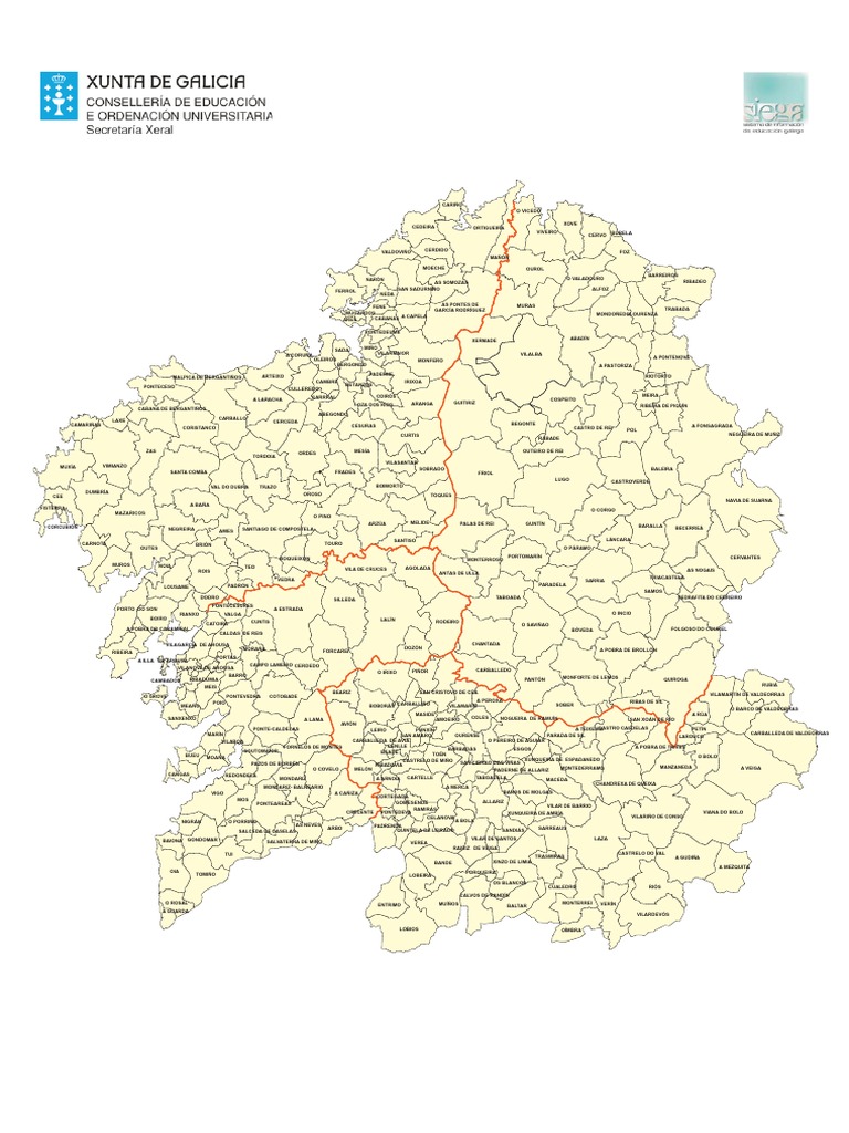Mapa Dos Concellos de Galicia PDF | PDF