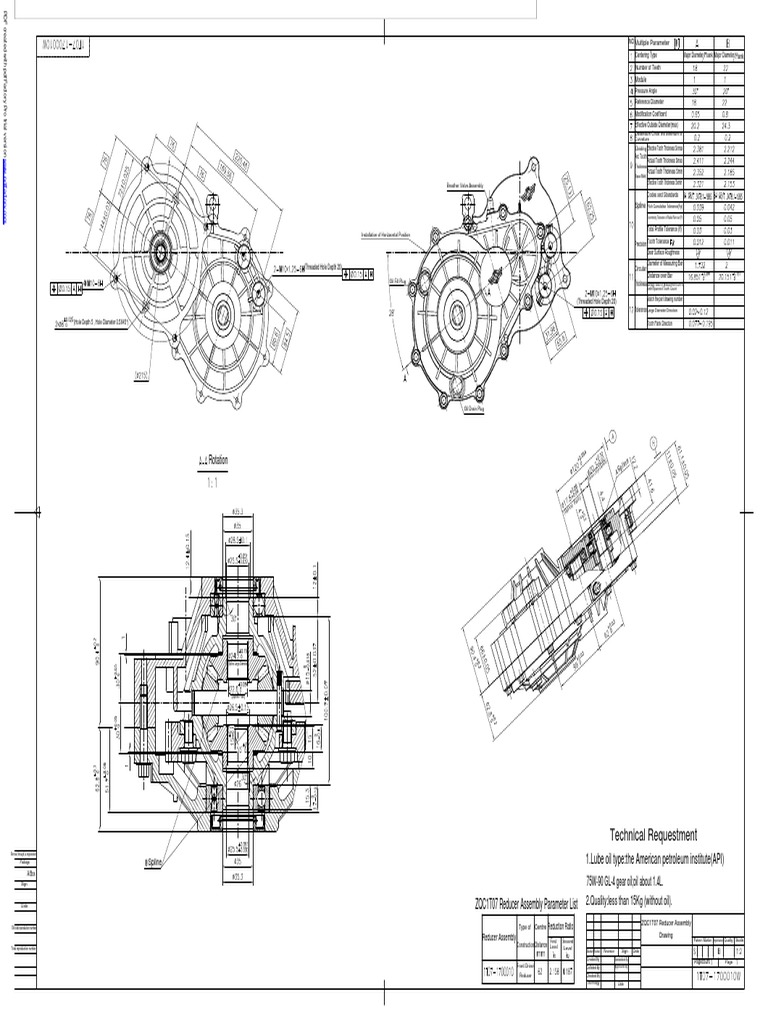 Drawing of Gearbox | PDF