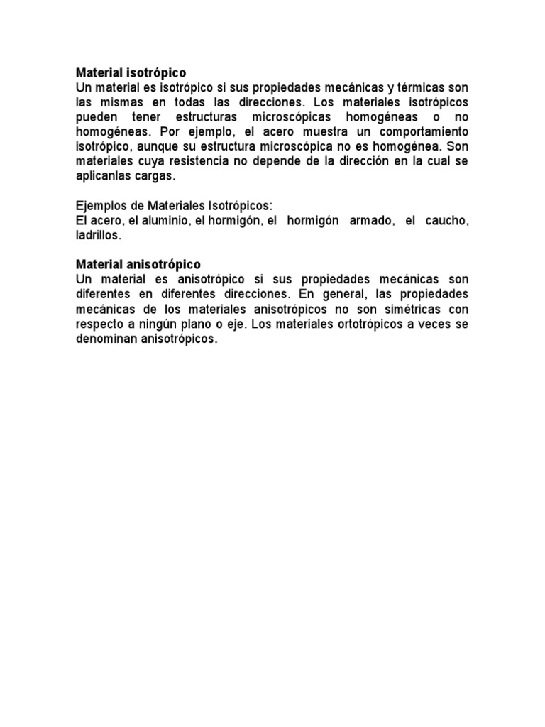 Material Isotrópico | PDF