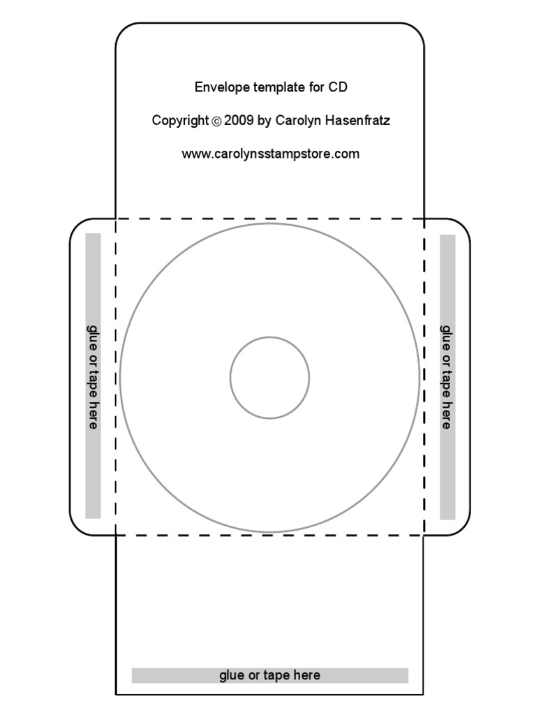 CD Envelope Template PDF | PDF