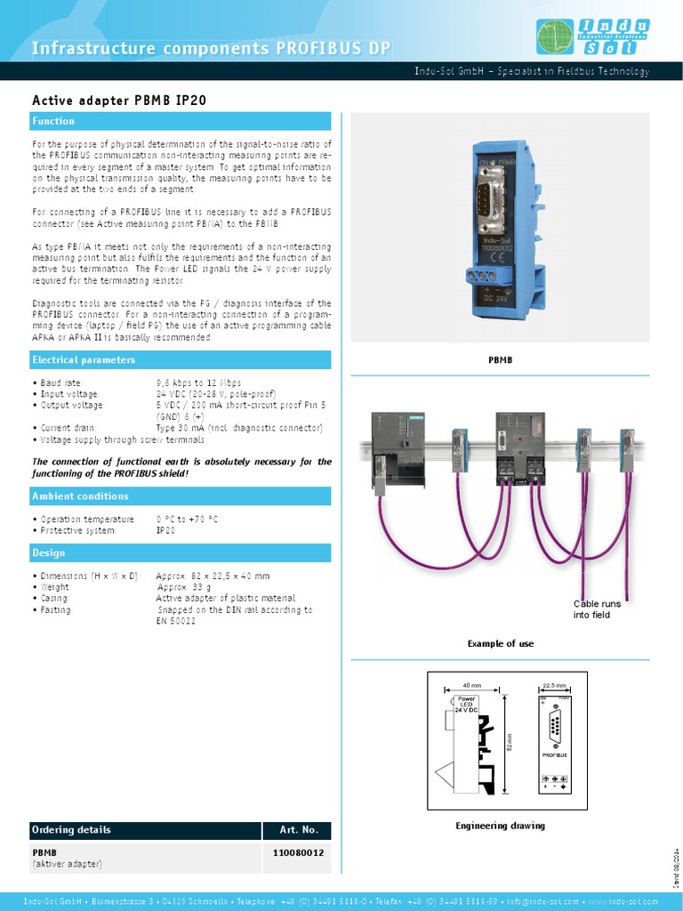 Indu-Sol Active Adapter PBMB | PDF