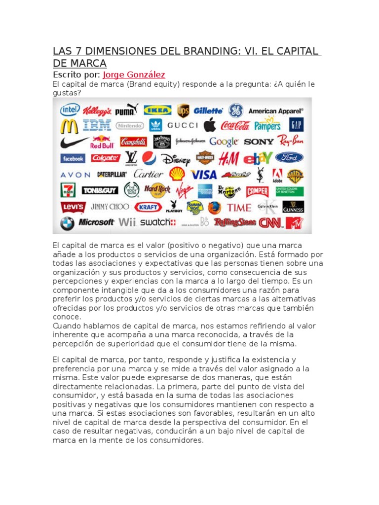 Capital de Marca | PDF | Marca | Capital (economía)