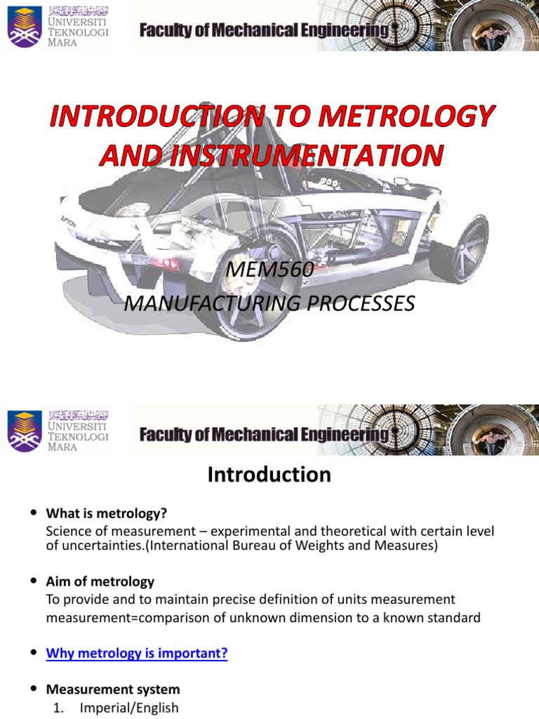 Chapter 2 - METROLOGY-Main Notes | PDF | Engineering Tolerance | Metrology