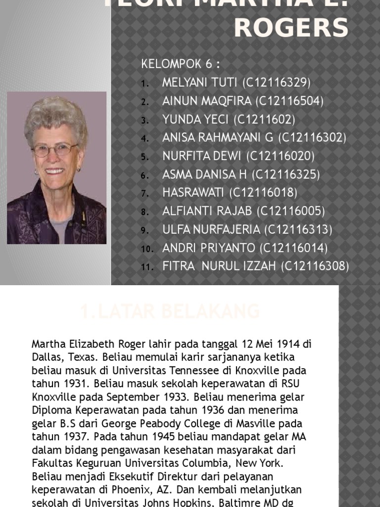 Teori Martha E. Rogers | PDF