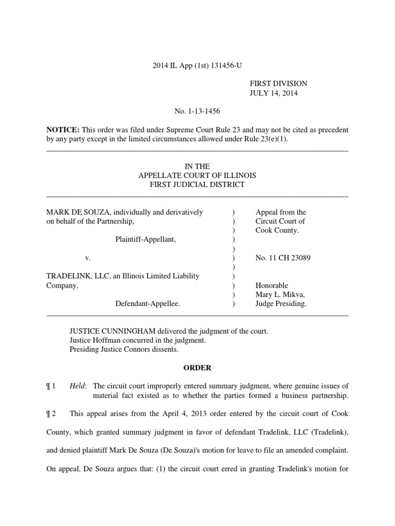 NOTICE: This Order Was Filed Under Supreme Court Rule 23 and May Not Be ...