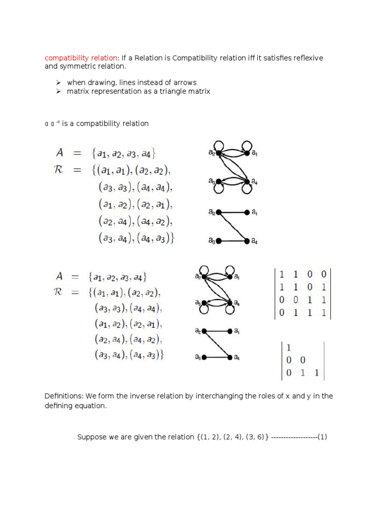 Compatible Relation | PDF | Teaching Methods & Materials