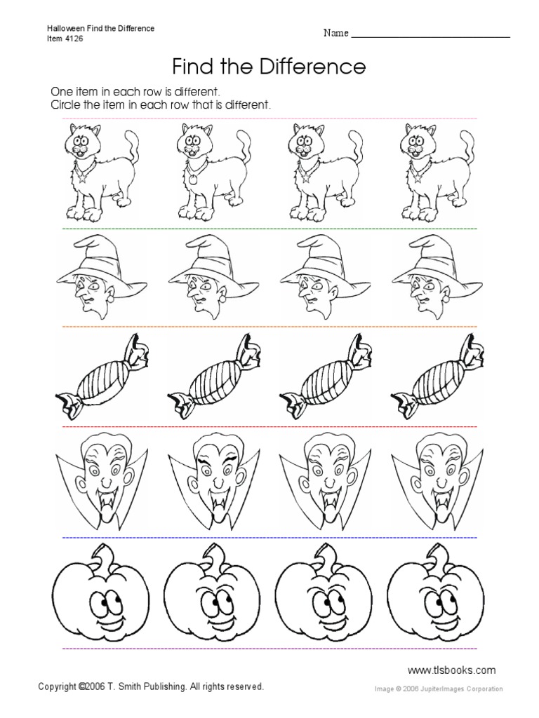 Halloween Find The Difference | PDF
