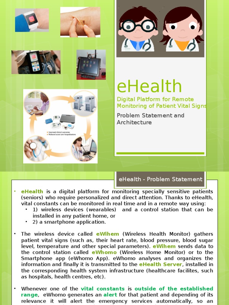 EHealth - Architecture and Deployment | PDF | Monitoring (Medicine ...