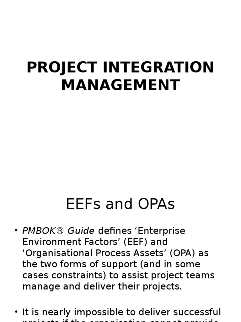 Project Integration Managment | PDF | Economies | Business