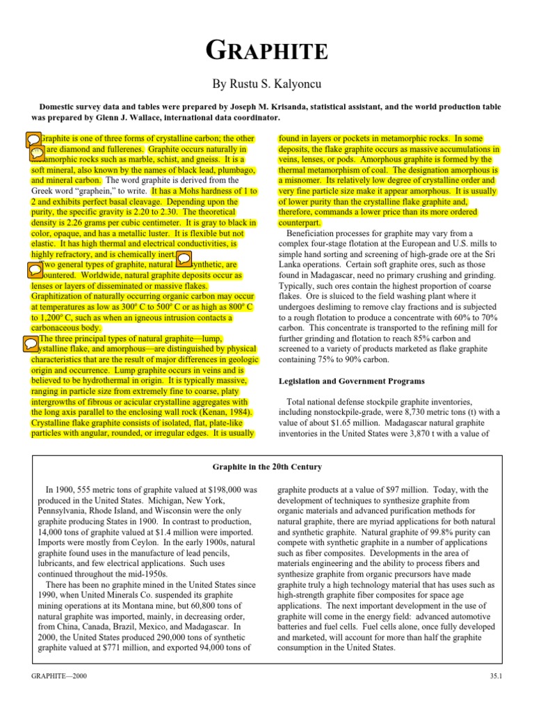 Graphite Summary | Download Free PDF | Graphite | Carbon