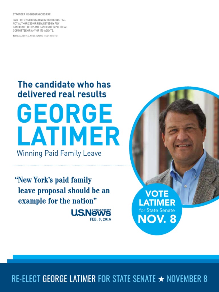 Stronger Neighborhoods PAC/Latimer | PDF