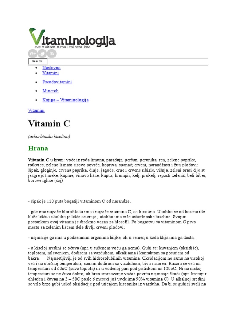 Vitamin C | PDF