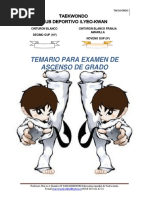 Teoria Posiciones de Taekwondo ITF | PDF | Taekwondo | Pie