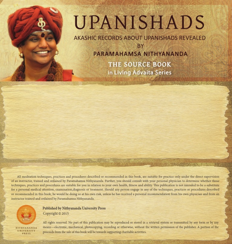 E Book Upanishads The Source Book Paramahamsa Nithyananda | PDF