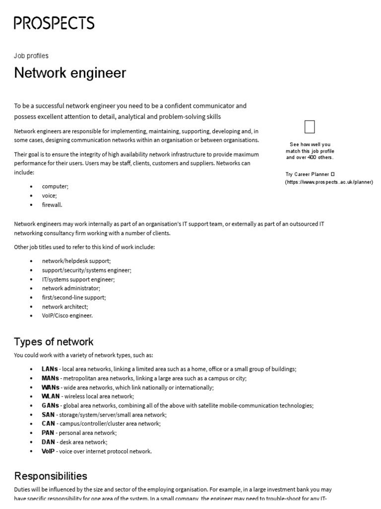 Network Engineer | PDF | Professional Certification | Academic Degree