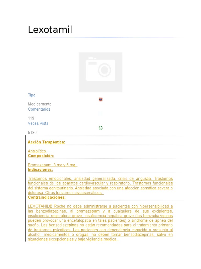 Lexotamil | PDF | Benzodiazepinas | Citocromo P450