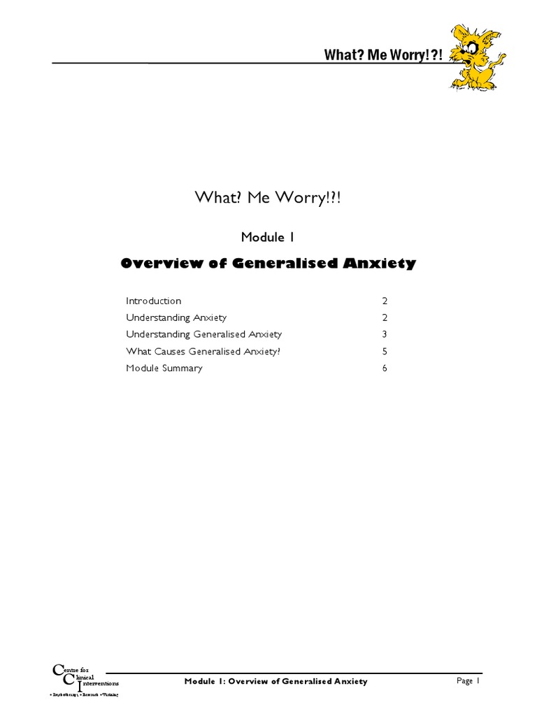 GAD_1_2015_GAD | Generalized Anxiety Disorder | Anxiety