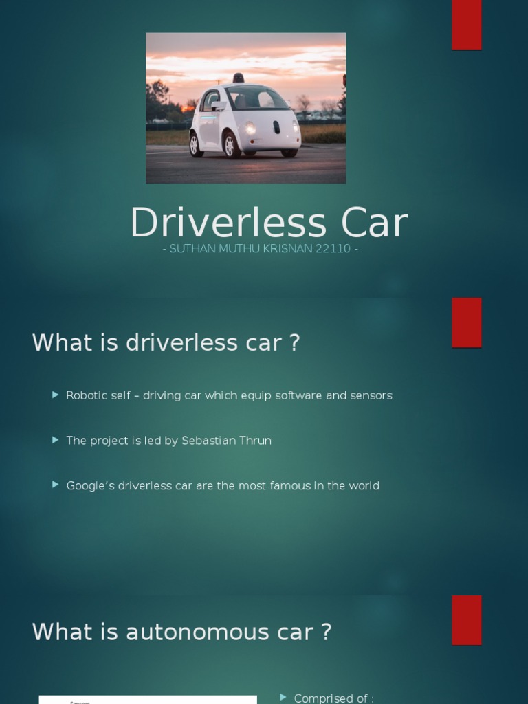 Understanding Driverless Cars: Pros & Cons | PDF