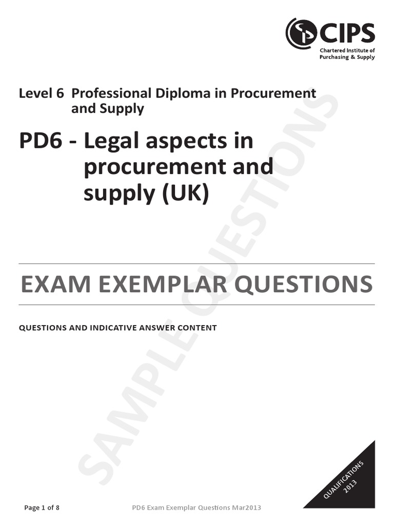 PD6 - Legal Aspects (UK) - Questions and Answers | PDF | Contractual Term | Damages