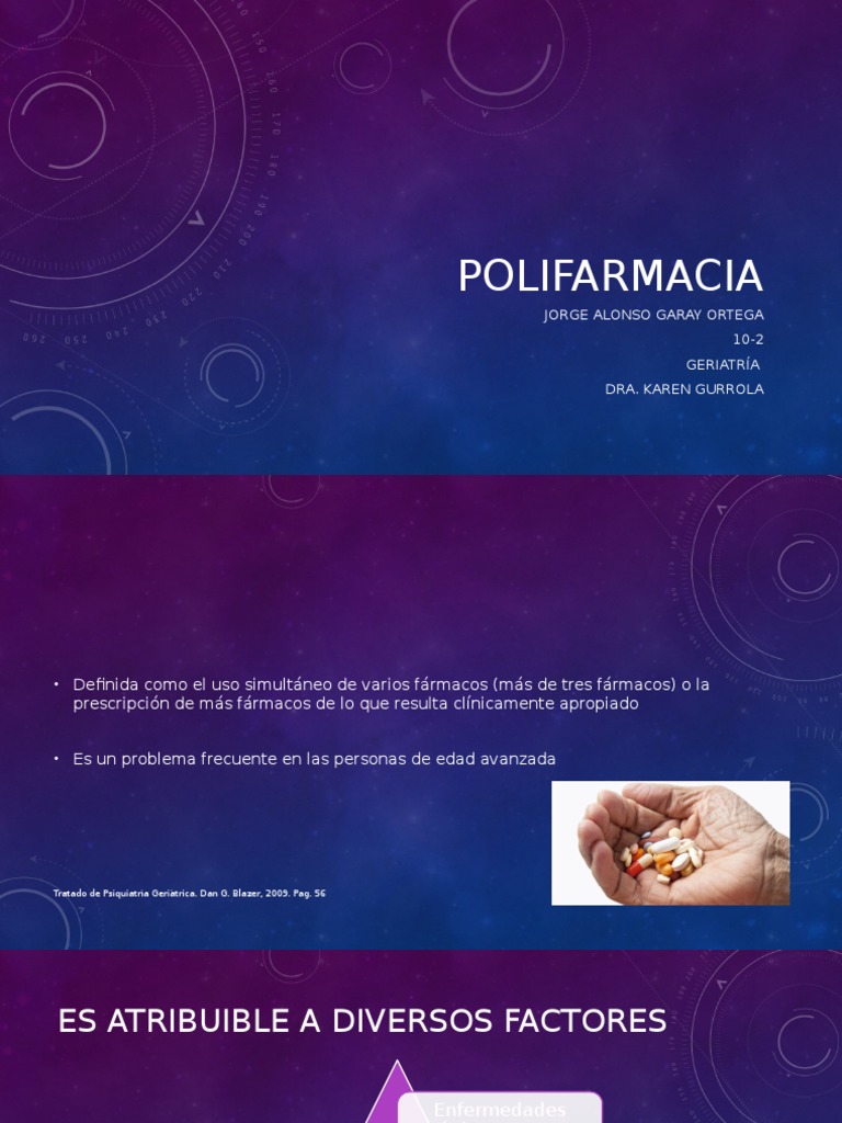 Polifarmacia Final | Medicamentos con receta | Tratamientos médicos
